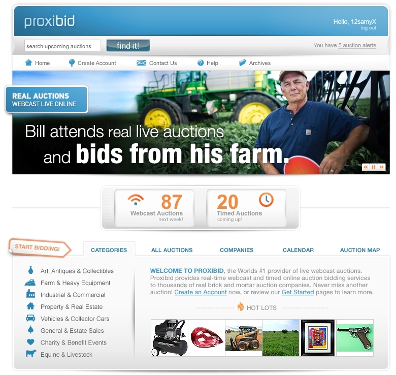 Proxibid announces redesigned homepage, timeline for embedded bidding ...