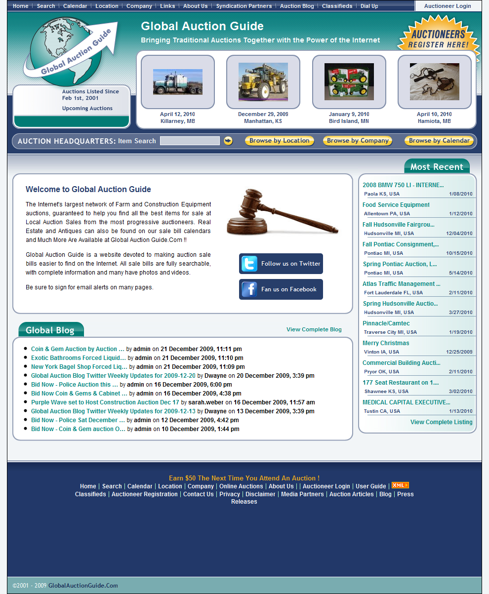 Global Auction Guide launches new website - AuctioneerTech